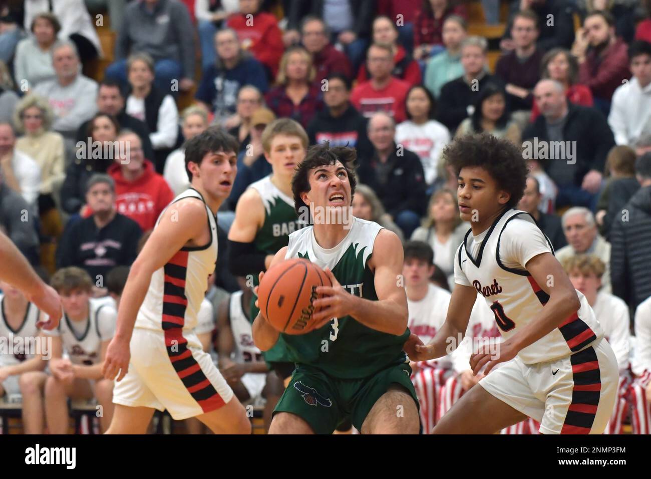 USA. After clearing past two opponents a player posted up near the ...