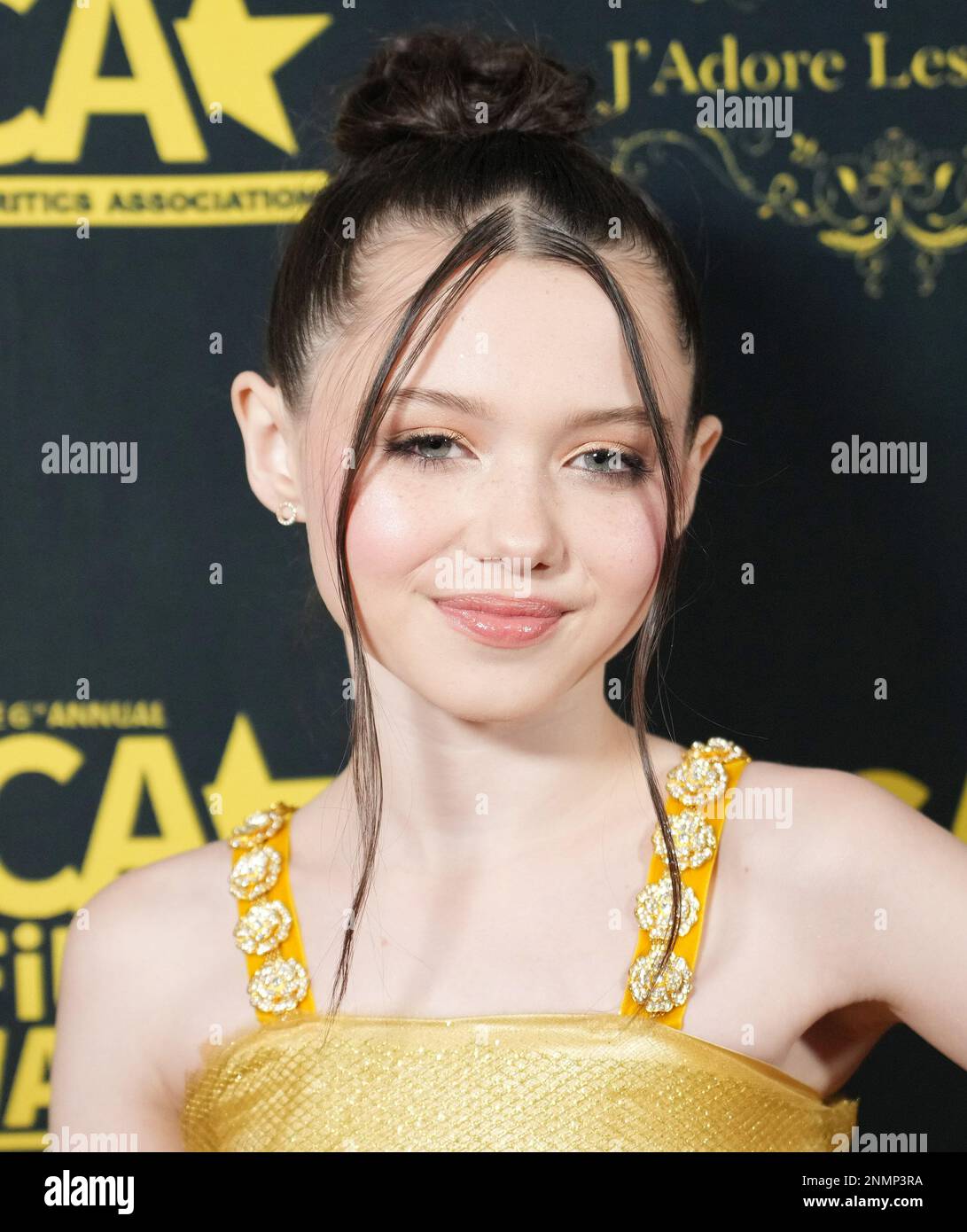 Violet McGraw arrives at the 2023 HCA Film Awards held at the Beverly ...