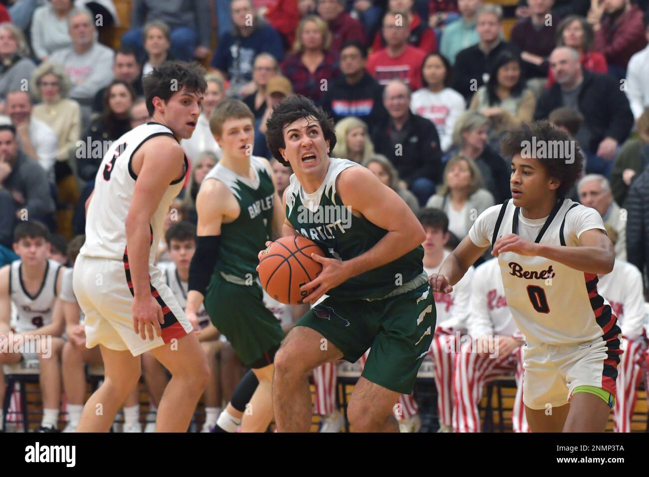 USA. After clearing past two opponents a player posts up near the ...