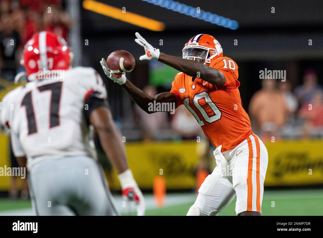 September 4, 2021: Clemson Tigers wide receiver Joseph Ngata (10) make ...