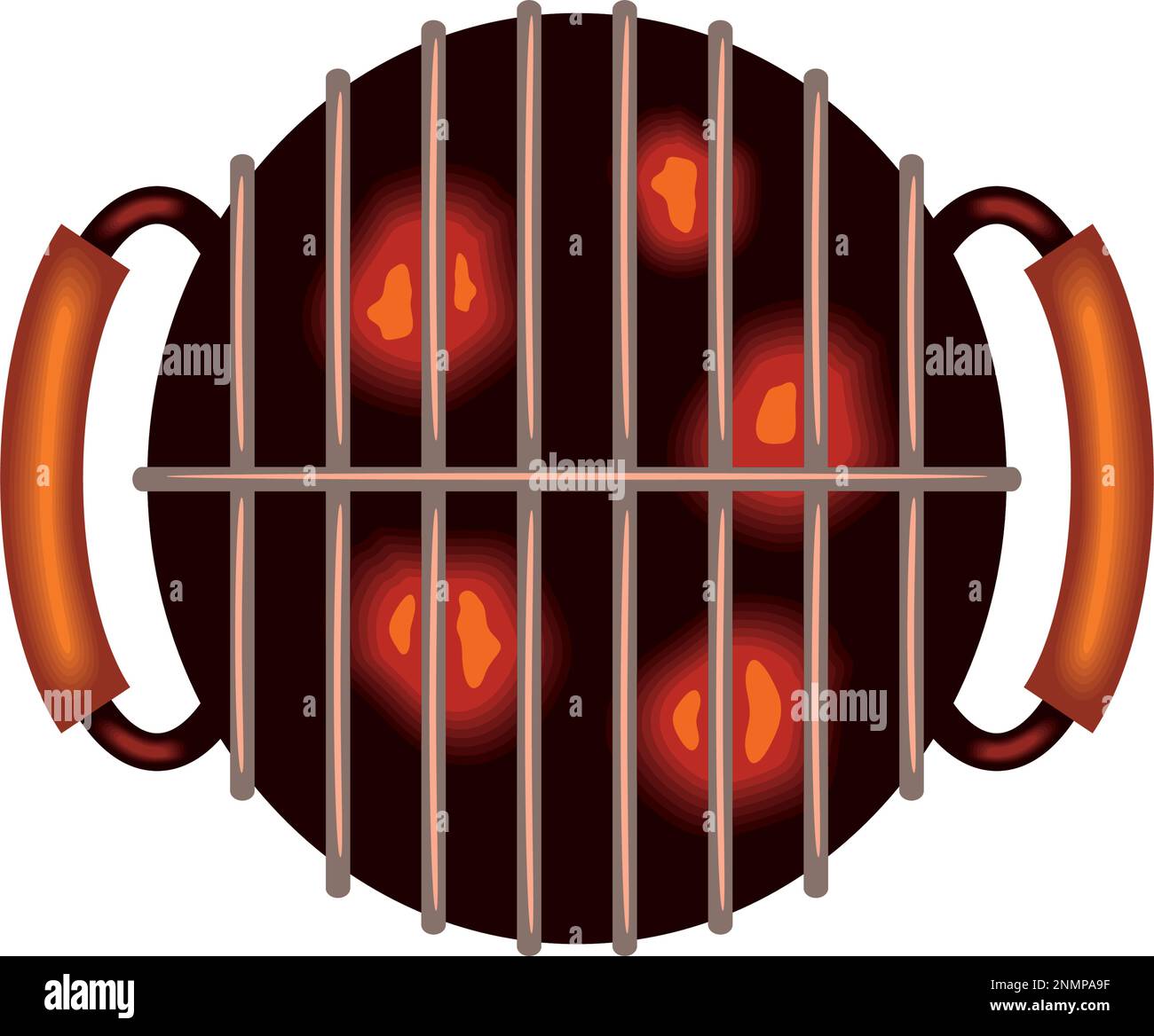 Flaming bbq grill Cut Out Stock Images & Pictures - Alamy