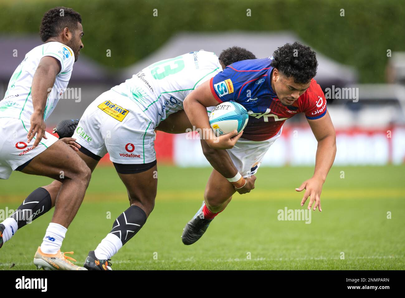 Moana Pasifika prop Abraham Pole during the Super Rugby Pacific Round 1 ...