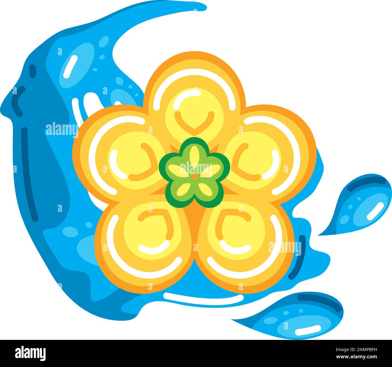 flower splash water Stock Vector Image & Art - Alamy