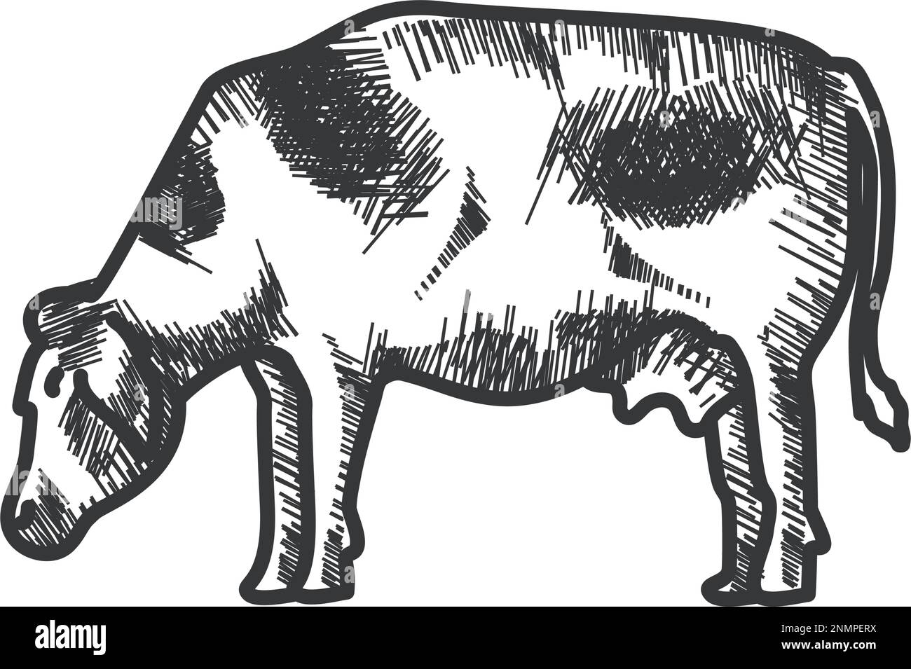 side view cow Stock Vector Image & Art - Alamy