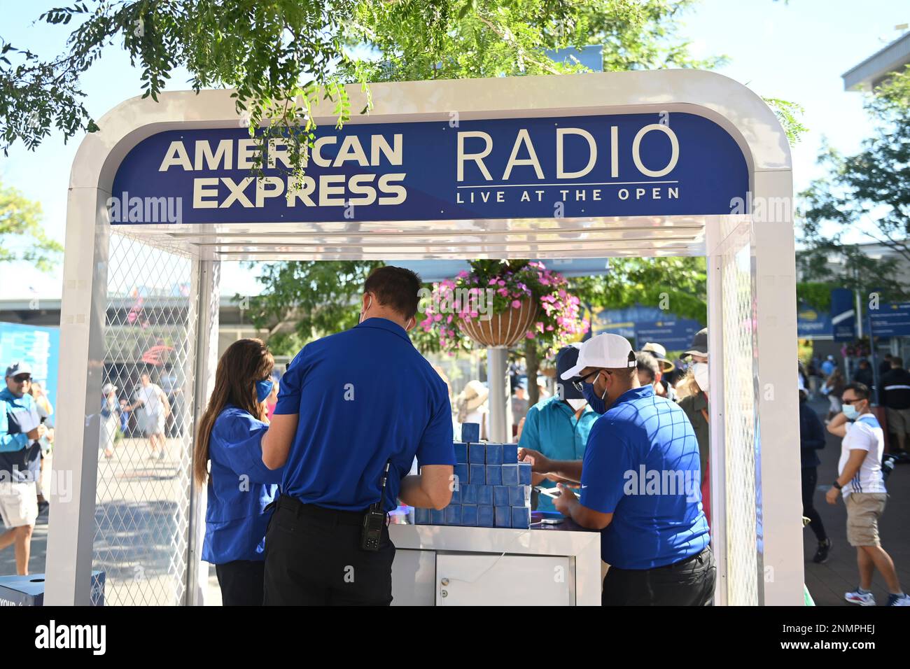 An American Express booth at the 2021 US Open, Friday, Sep. 3, 2021 in ...