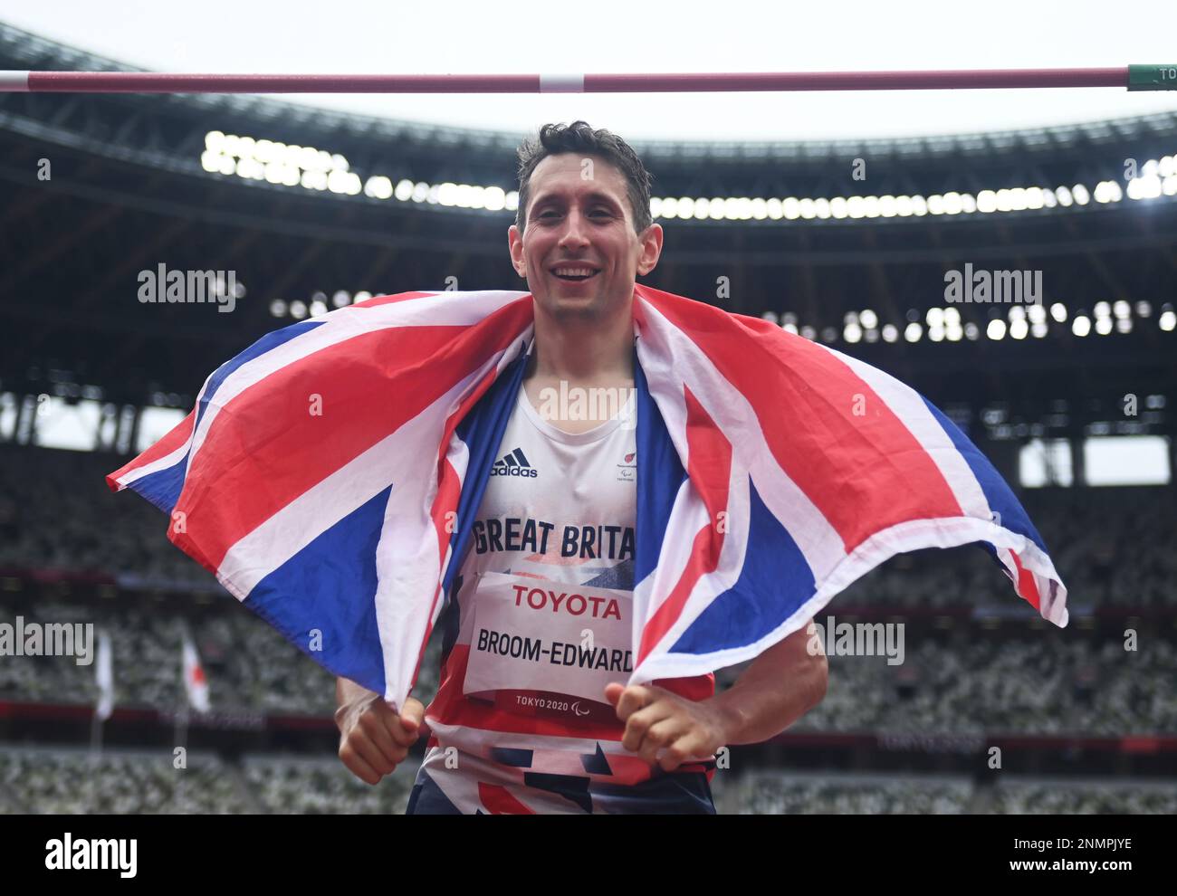 BROOM-EDWARDS Jonathan of Great Britain celebrates after Athletics men ...