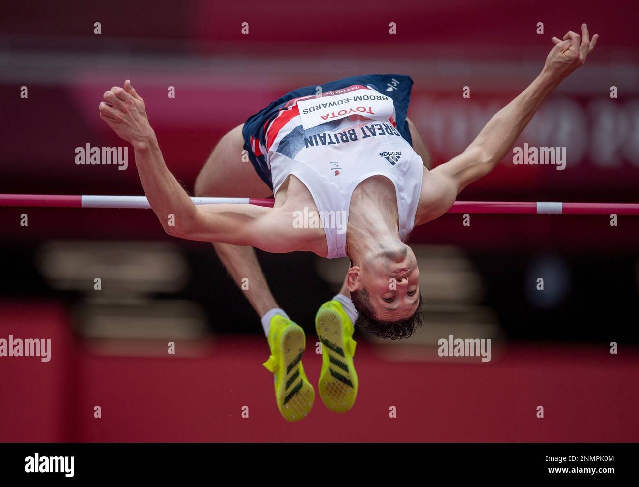 Jonathan Broom-Edwards of Britain competes in the men's high jump T64 ...
