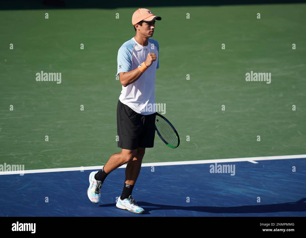 Mackenzie McDonald reacts during a Men's Singles match at the 2021 US ...