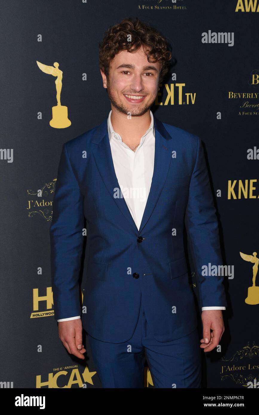 Gabriel LaBelle attends the red carpet of the 2023 HCA Film Awards ...