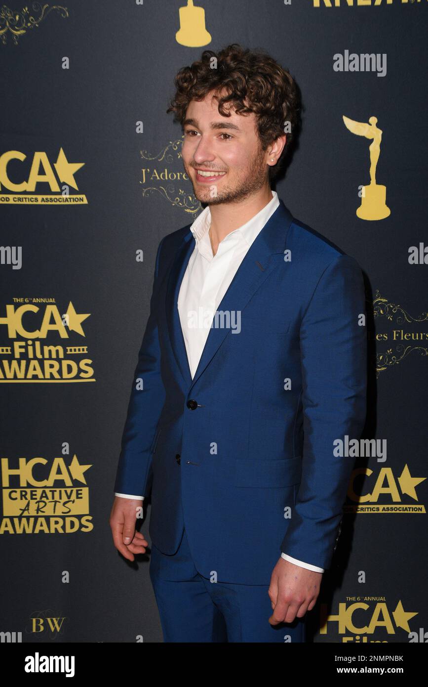 Gabriel LaBelle attends the red carpet of the 2023 HCA Film Awards ...