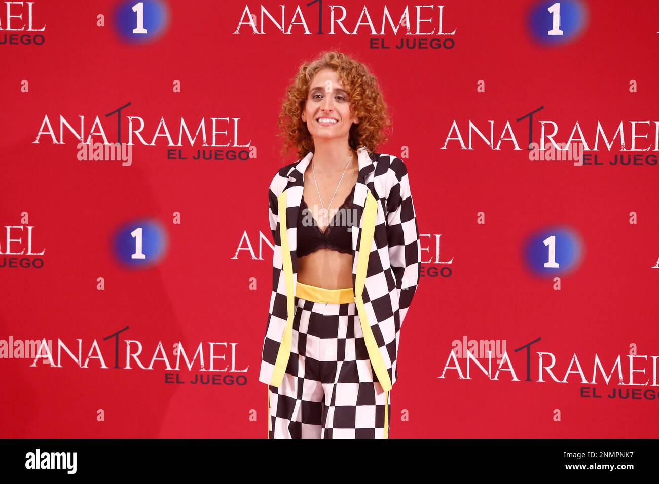 María Zabala poses at photocall during the presentation of 'Ana Tramel ...