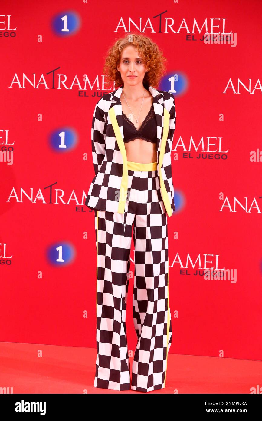 María Zabala poses at photocall during the presentation of 'Ana Tramel ...