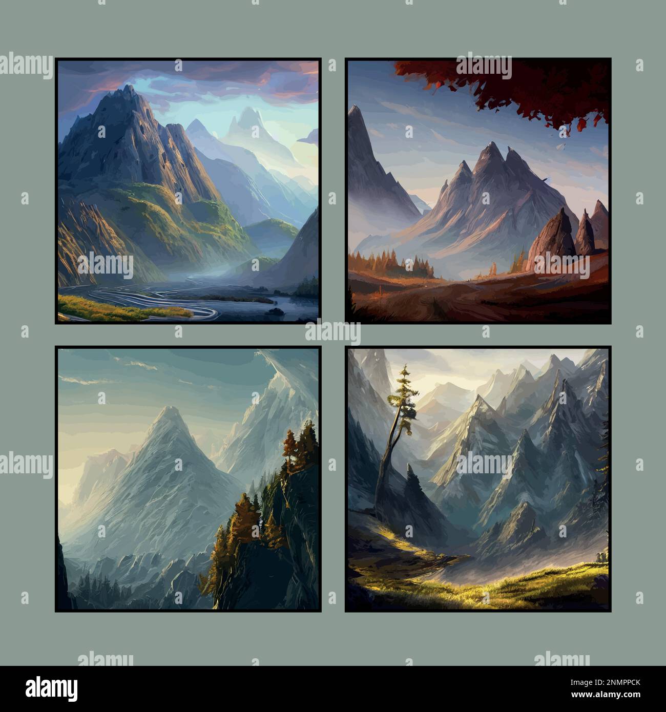 Swiss environment Stock Vector Images - Alamy