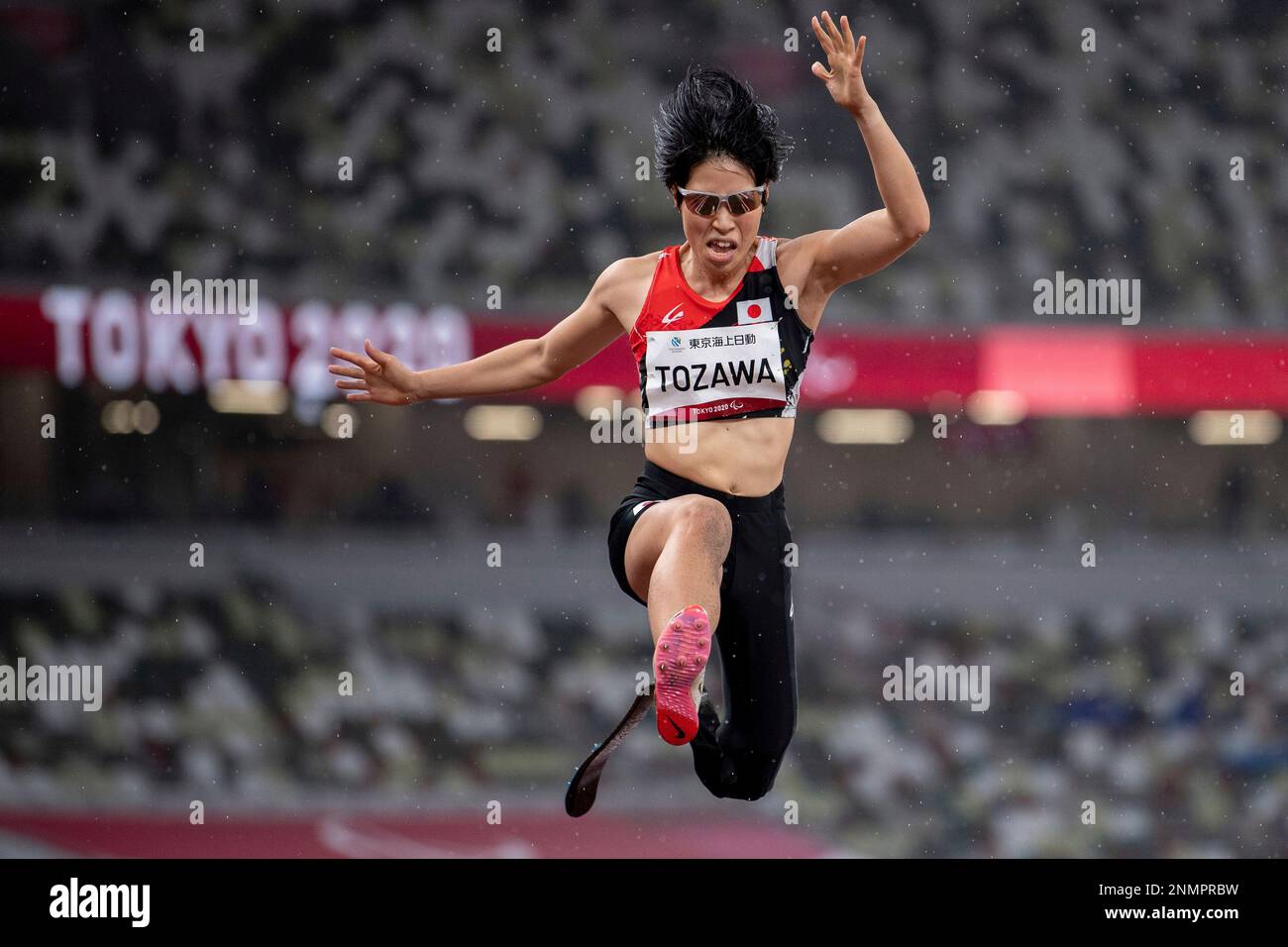 Tomomi Tozawa of Japan competes in the Women's Long Jump - T42 ...