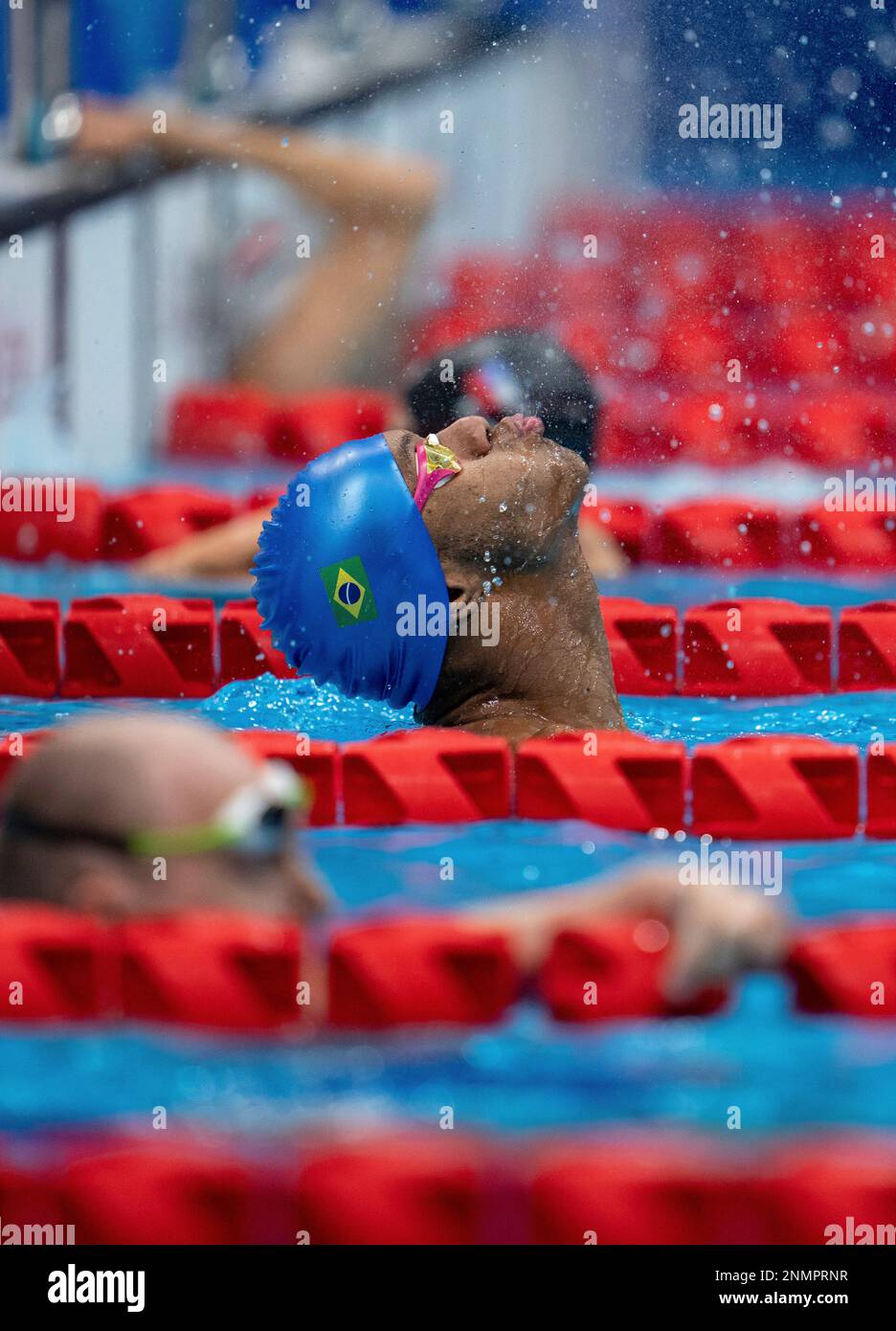 Gabriel Geraldo dos Santos Araujo of Brazil celebrates his gold medal ...