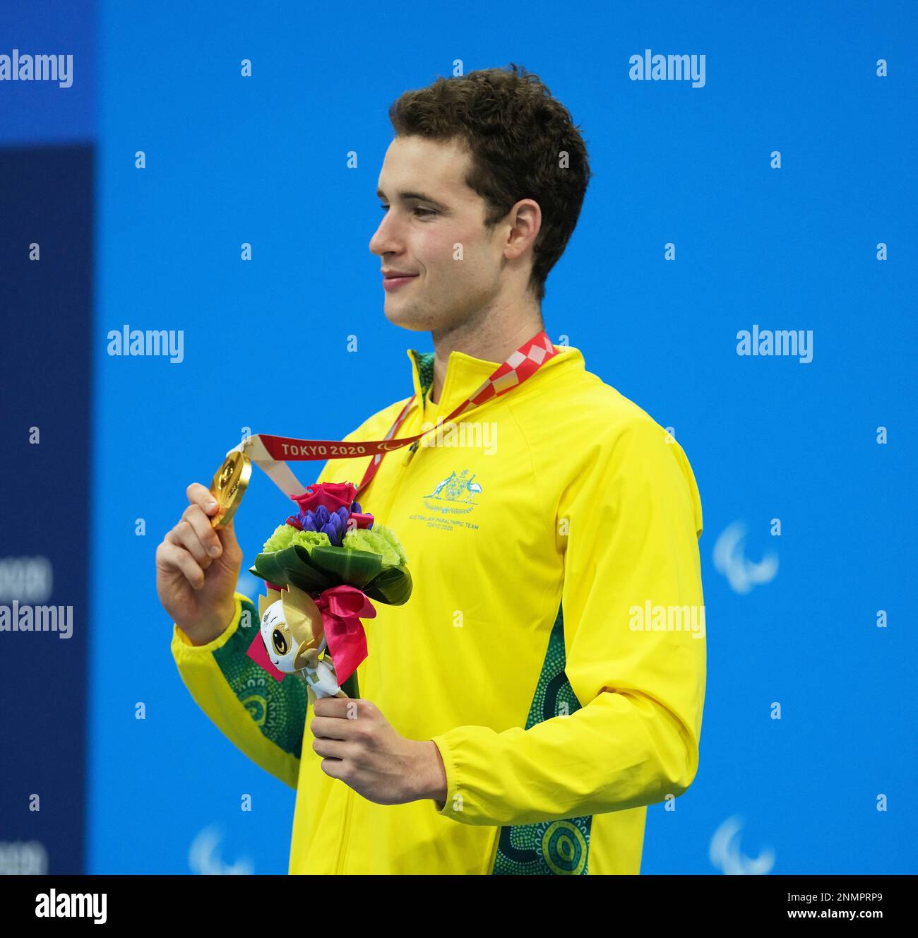 Australia's HANCE Benjamin James attends a victory ceremony after ...