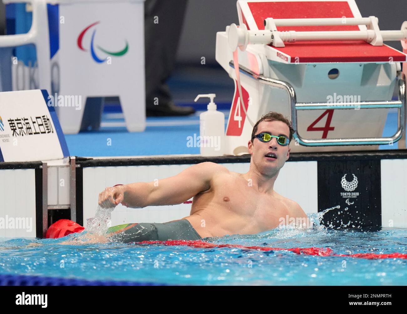 Australia's HANCE Benjamin James reacts after winning the Men's 100m ...