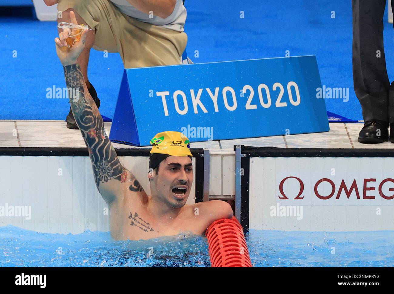 Brazil's GLOCK Talisson Henrique reacts after winning the Men's 400m ...