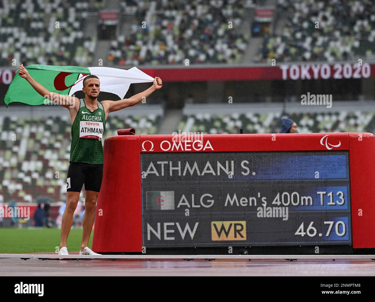 Algeria's ATHMANI Skander Djamil poses for a photo after winning the ...