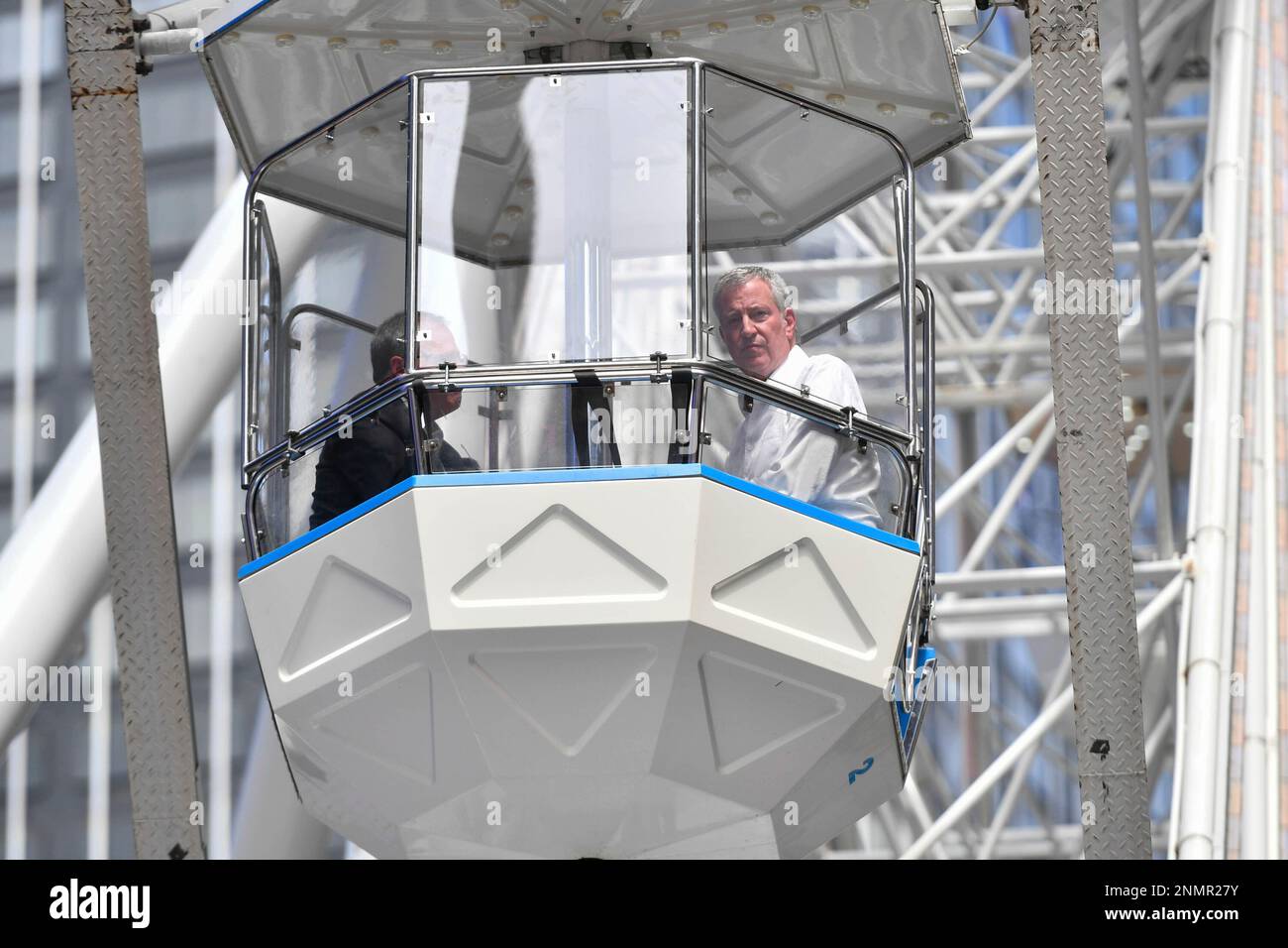 Photo by: NDZ/STAR MAX/IPx 2021 8/31/21 Mayor Bill de Blasio takes a ...