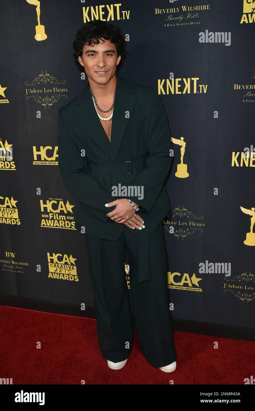 Brandon Perea arrives at the Hollywood Critics Association Film Awards ...