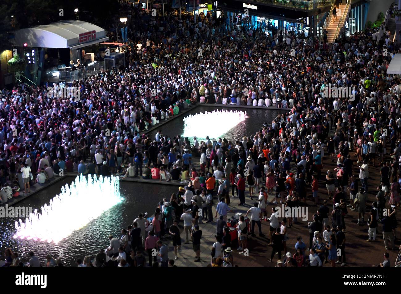 A general view of fans outside of Arthur Ashe Stadium at the 2021 US ...