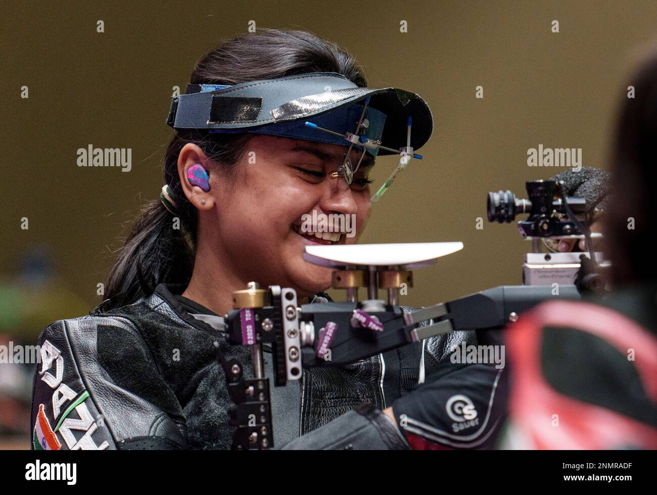 India's Avani Lekhara smiles on the range on her way to winning the ...