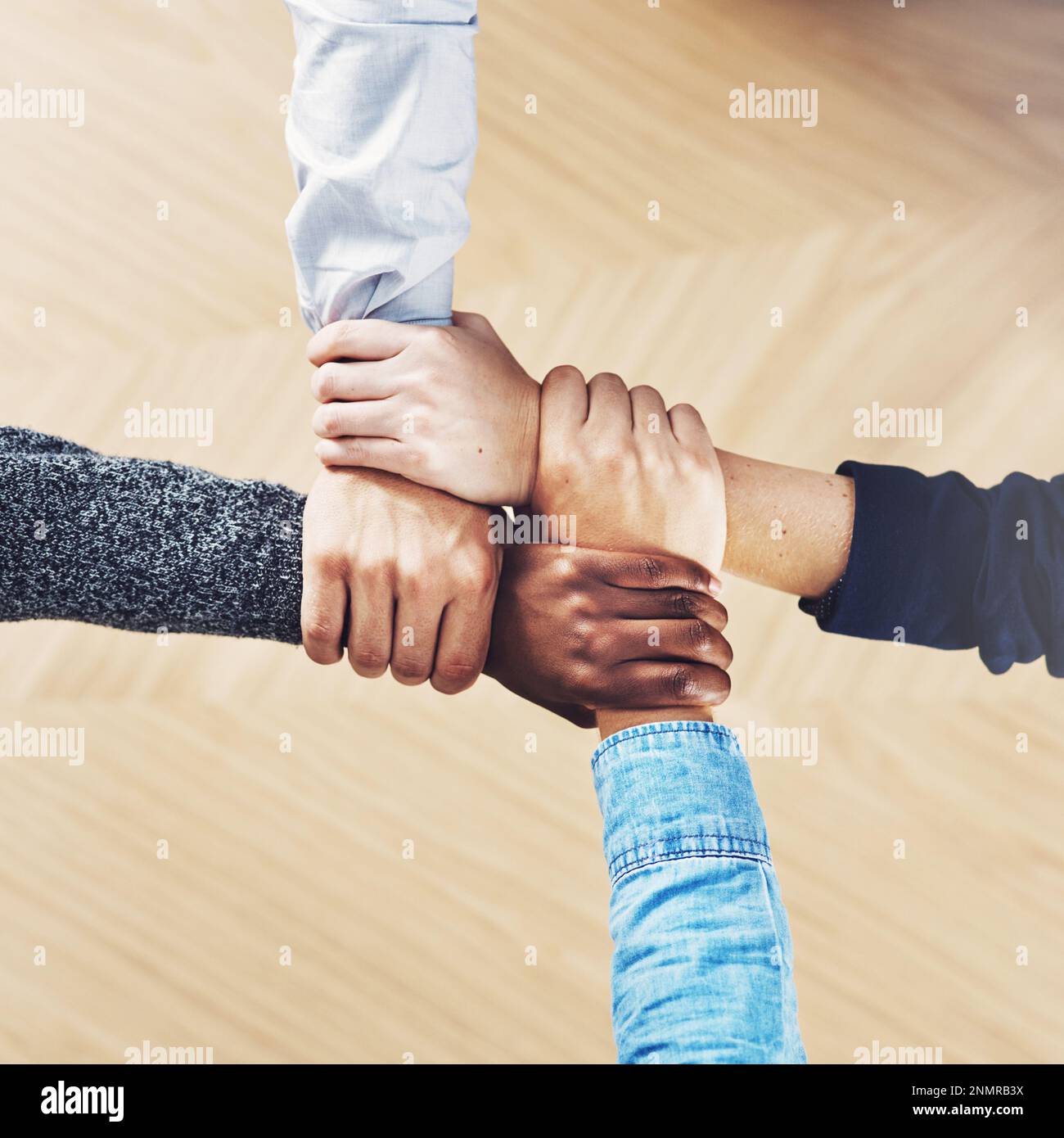 The strength of a team lies in its teammates. a group of businesspeople ...