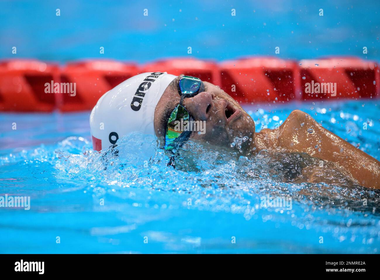 Cristopher Tronco of Mexico competes in the men's swimming 200-meter ...