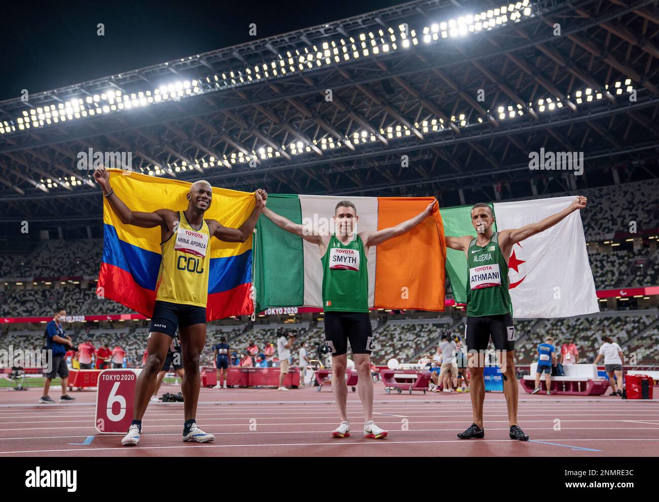Jean Carlos Mina Aponza of Colombo (bronze medal), Jason Smyth of ...