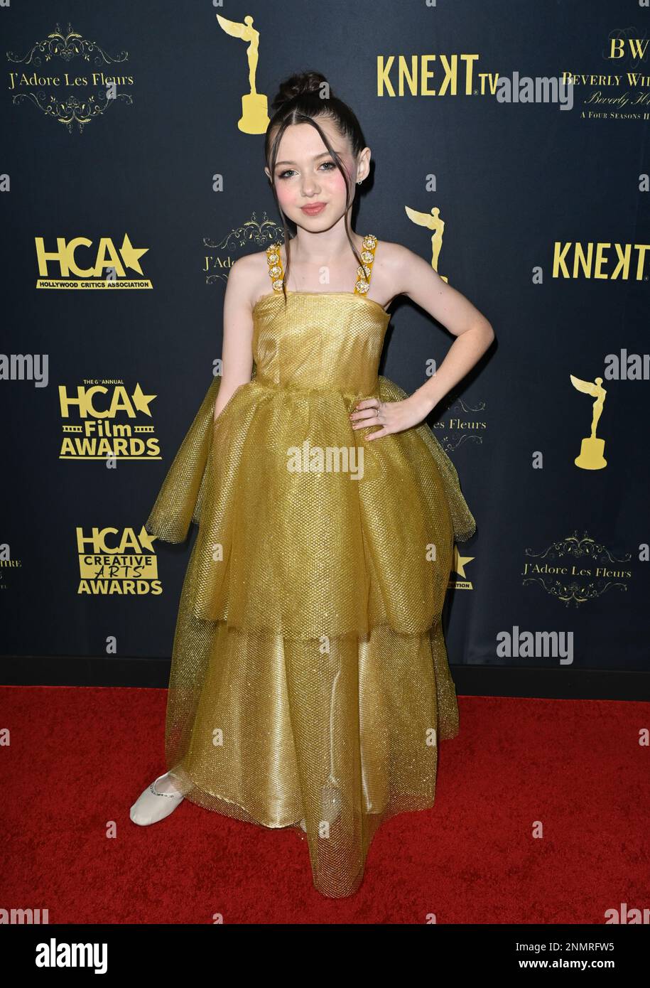 Los Angeles, USA. 24th Feb, 2023. Violet McGraw at the 2023 HCA Film ...