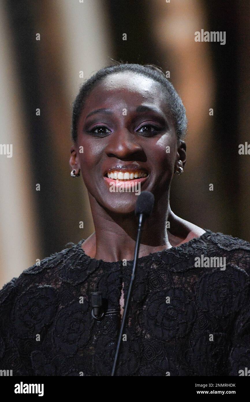 Eye Haidara during the 48th Cesar Film Awards at L'Olympia in Paris ...