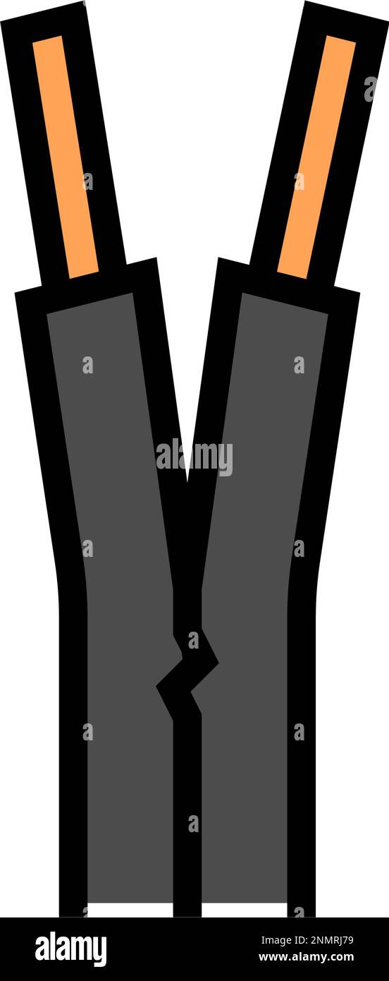 low voltage wire cable color icon vector illustration Stock Vector ...