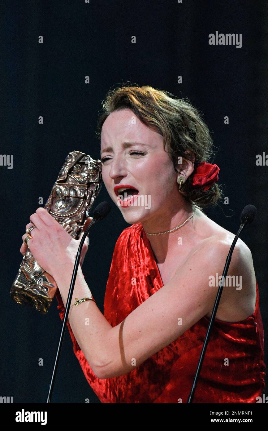 Irene Dresel receives the Best original soundtrack Cesar Award for the ...