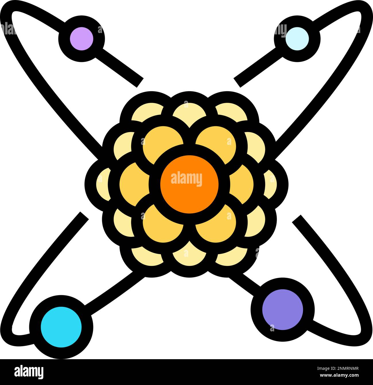 cell molecular structure color icon vector illustration Stock Vector ...