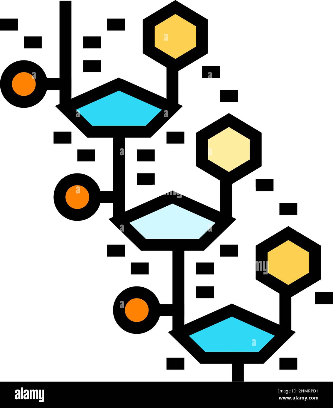 health molecular structure color icon vector illustration Stock Vector ...