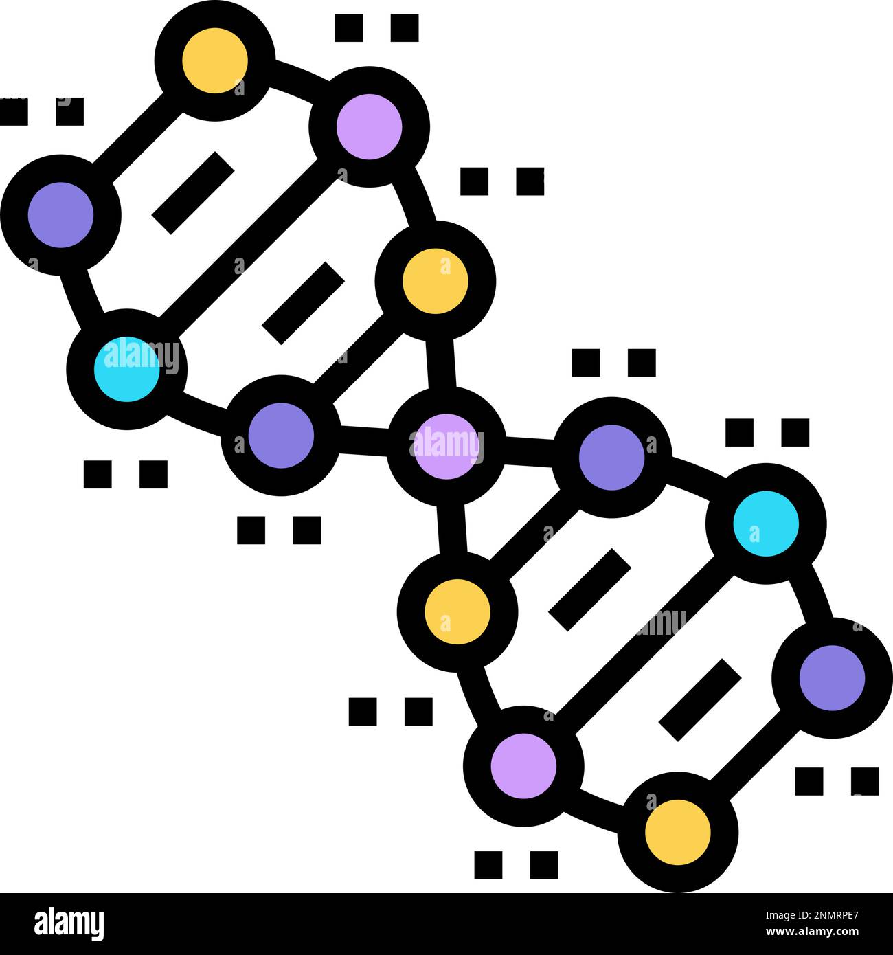 genetic molecular structure color icon vector illustration Stock Vector ...