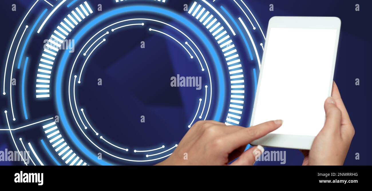 Hand holding mobile phone with important new information on display ...