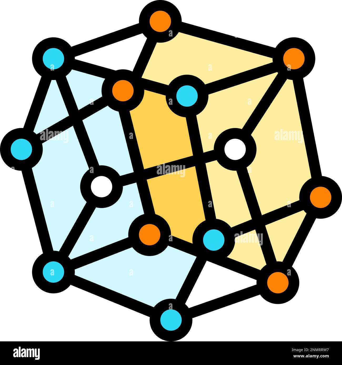 Model Molecular Structure Color Icon Vector Illustration Stock Vector Image And Art Alamy