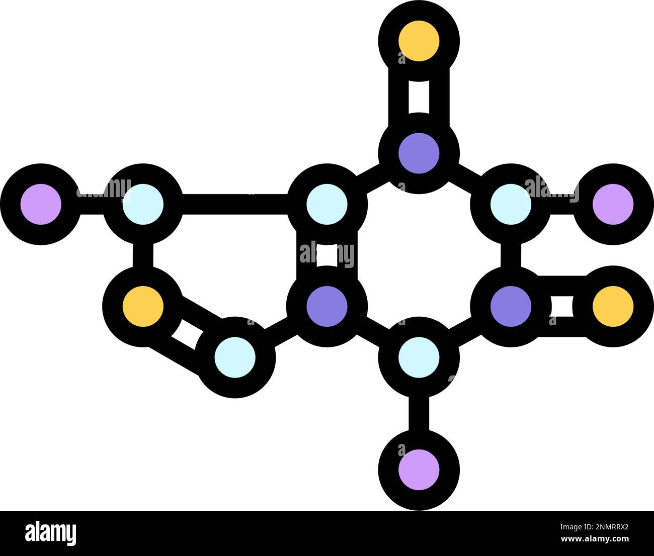molecular structure color icon vector illustration Stock Vector Image ...