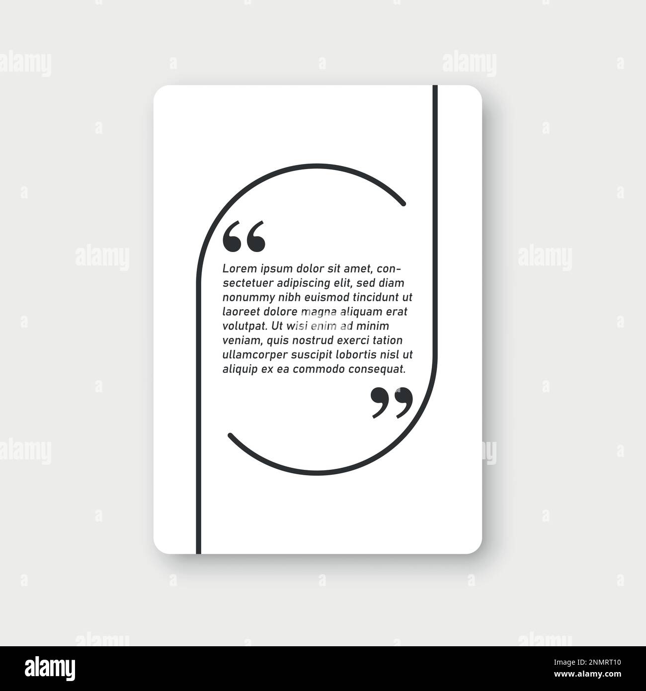 Quote frame blank template icon in flat style. Empty speech bubble ...