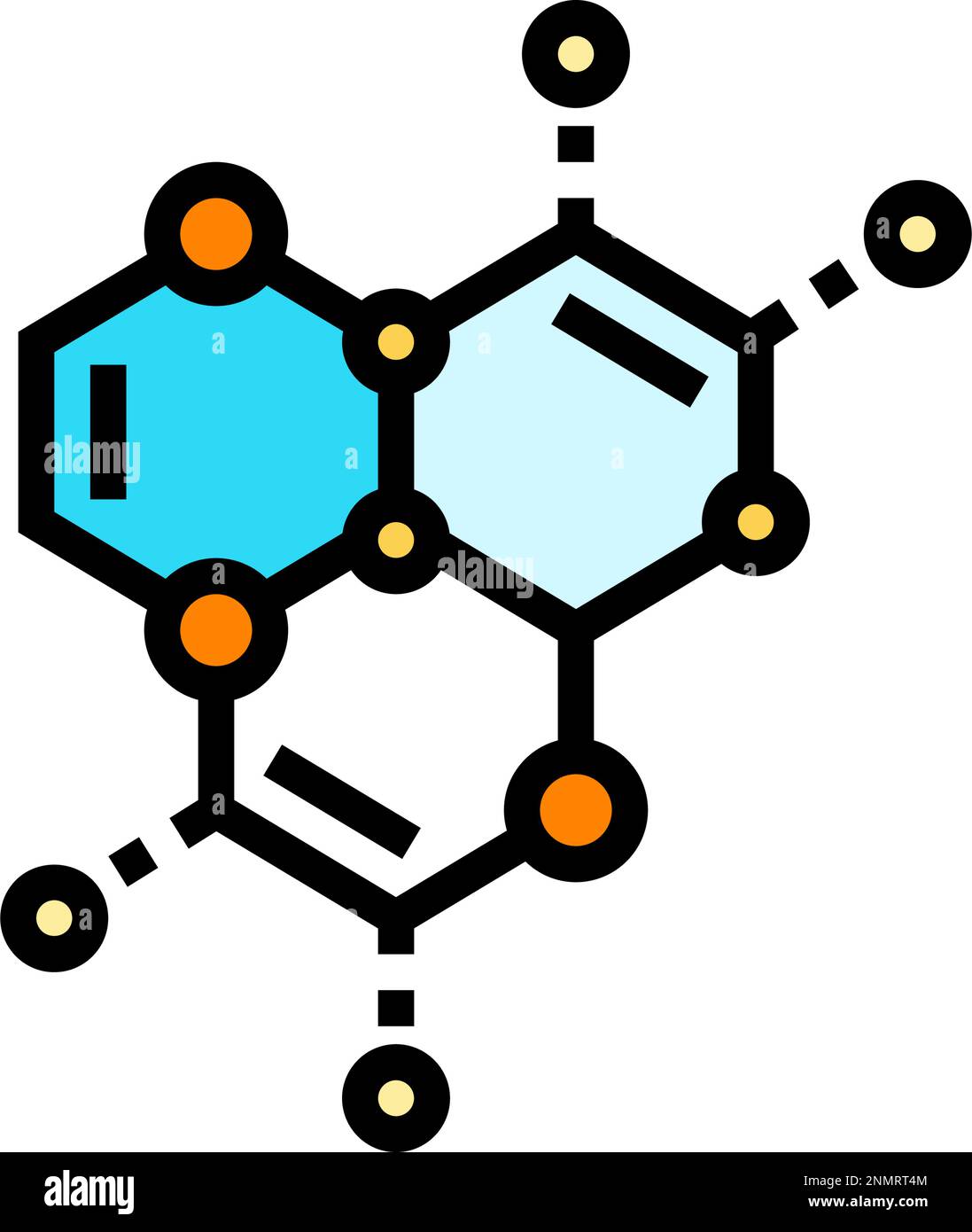 Scientific Molecular Structure Color Icon Vector Illustration Stock Vector Image And Art Alamy