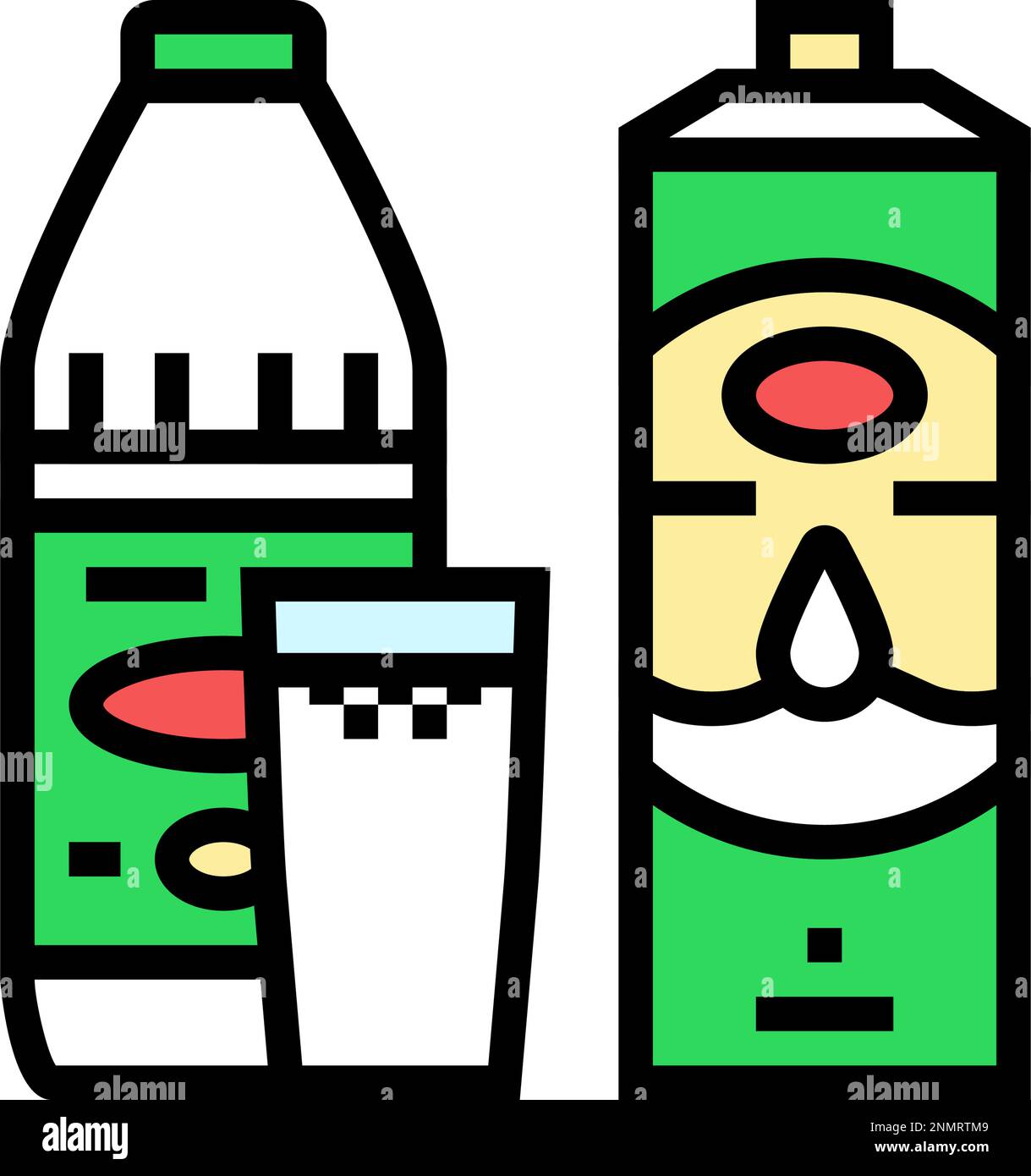 kefir milk product dairy color icon vector illustration Stock Vector ...