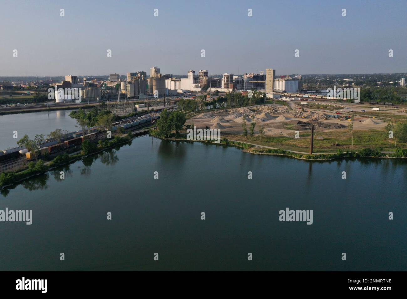 Quaker Oats and Cargill are seen at Cedar Lake in Cedar Rapids, Iowa ...