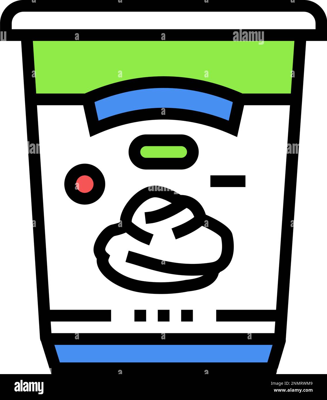 greek yogurt milk product color icon vector illustration Stock Vector ...