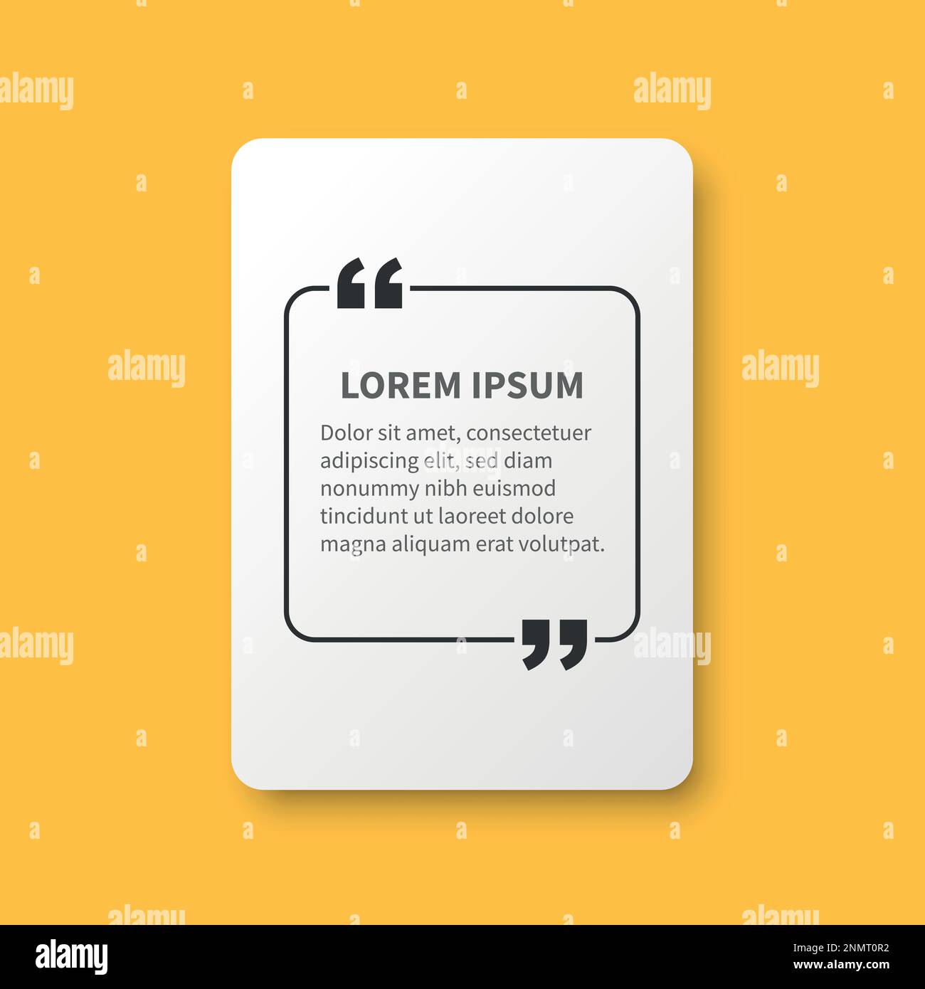 Quote frame blank template icon in flat style. Empty speech bubble ...