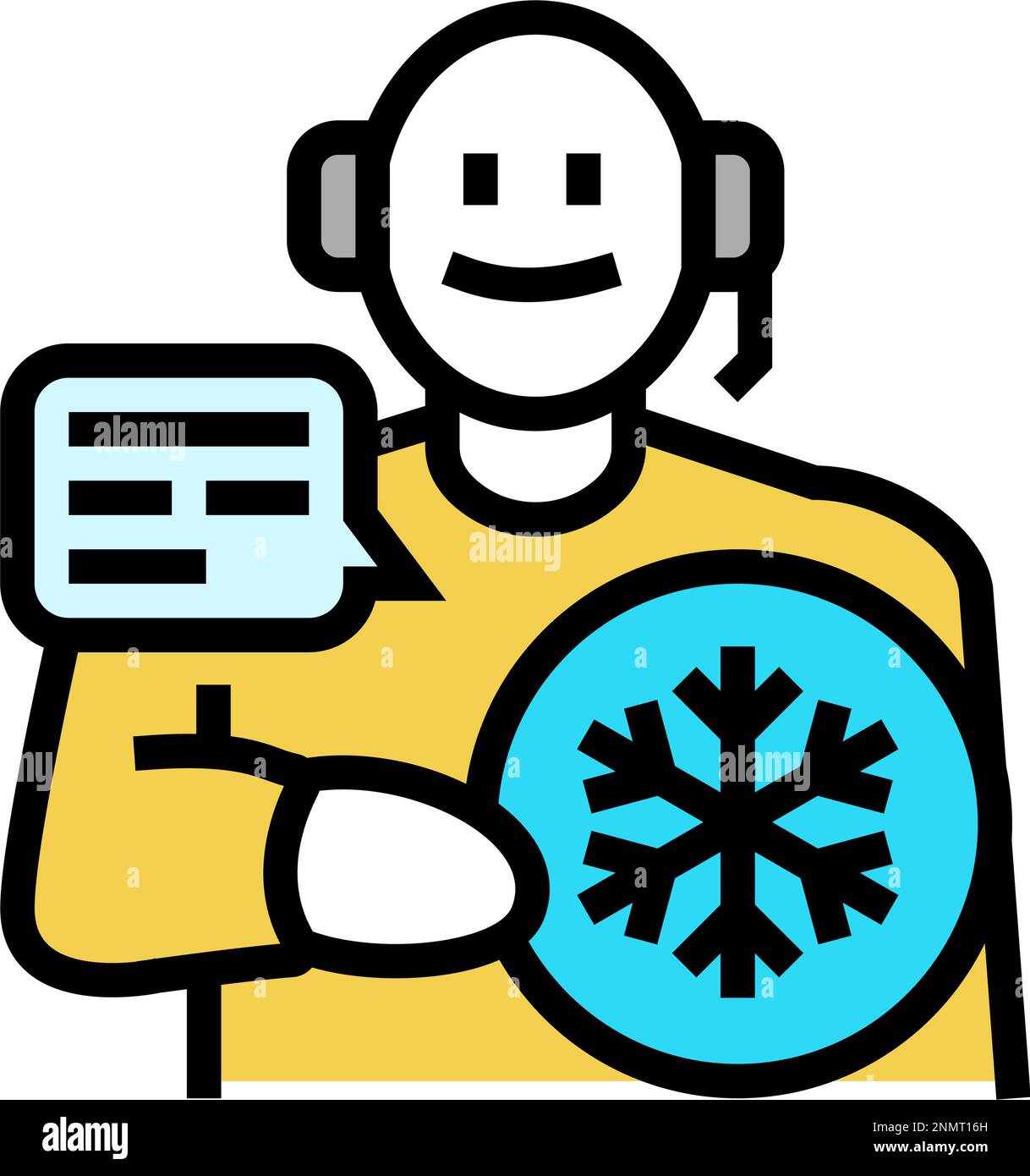 cold calling lead color icon vector illustration Stock Vector Image ...