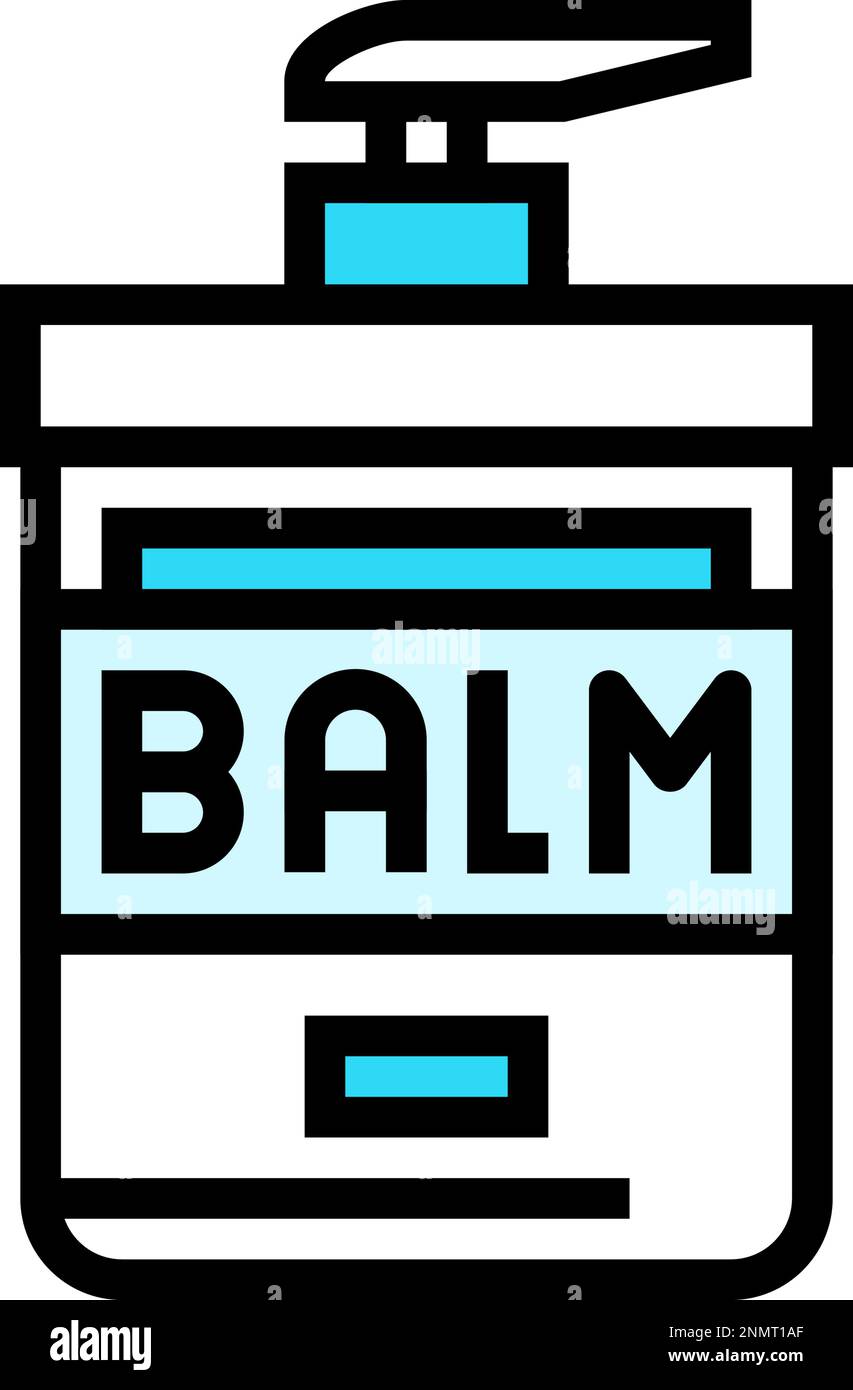 balm cream cosmetic color icon vector illustration Stock Vector Image ...