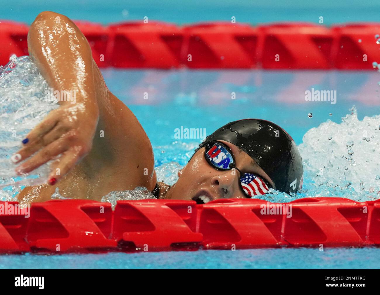 USA's PAGONIS Anastasia competes during the Women's 400m Freestyle ...