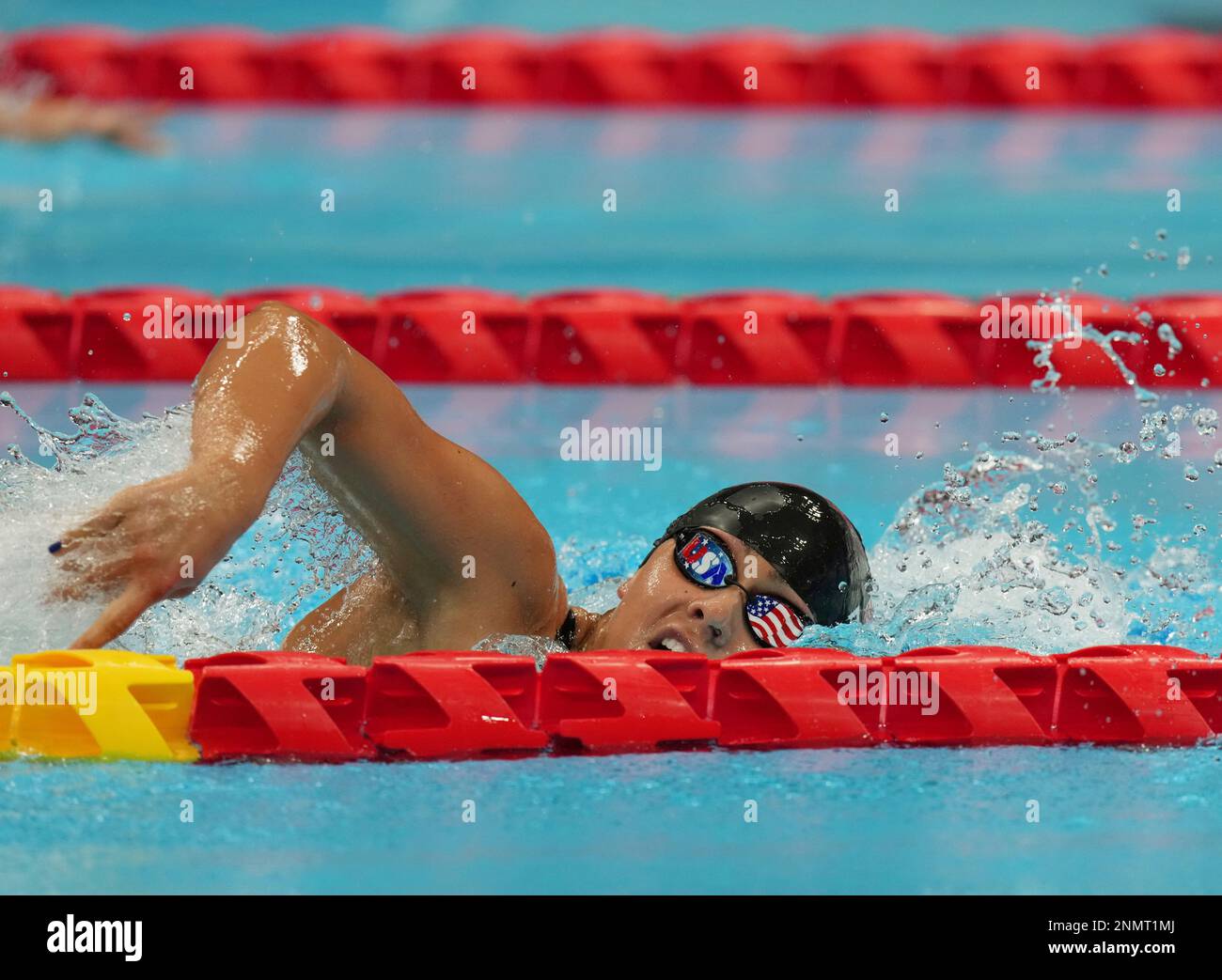 USA's PAGONIS Anastasia competes during the Women's 400m Freestyle ...